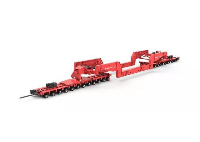 Multi Axle Hydraulic Flatbed Trailer for Bridge Transport factory ...